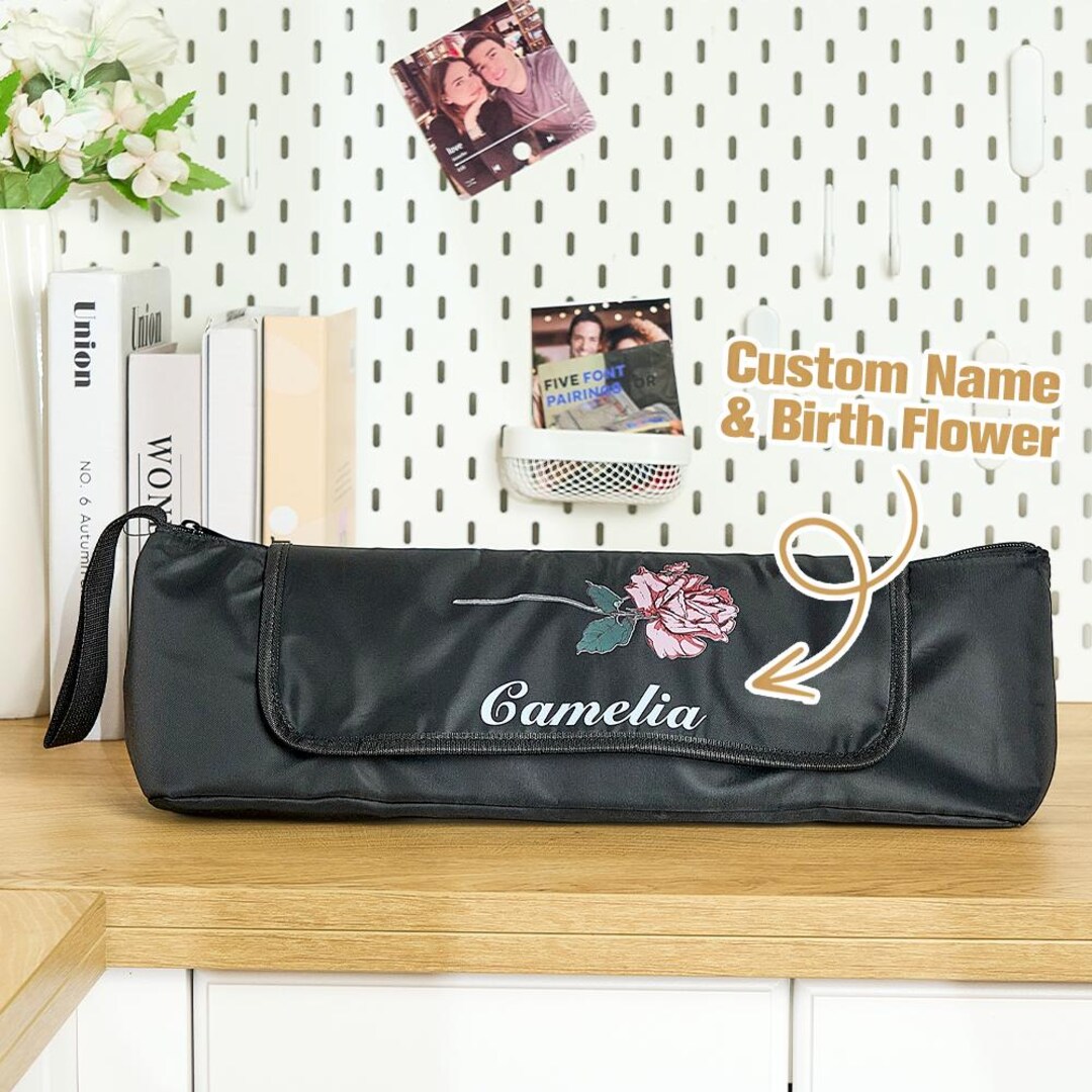 Personalized Birth Flower Heating Rod Storage Bag Waterproof ...