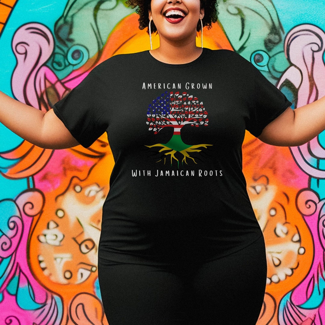 Customized Flag Pick Two Countries Jamerican Unisex Jersey Short Sleeve ...