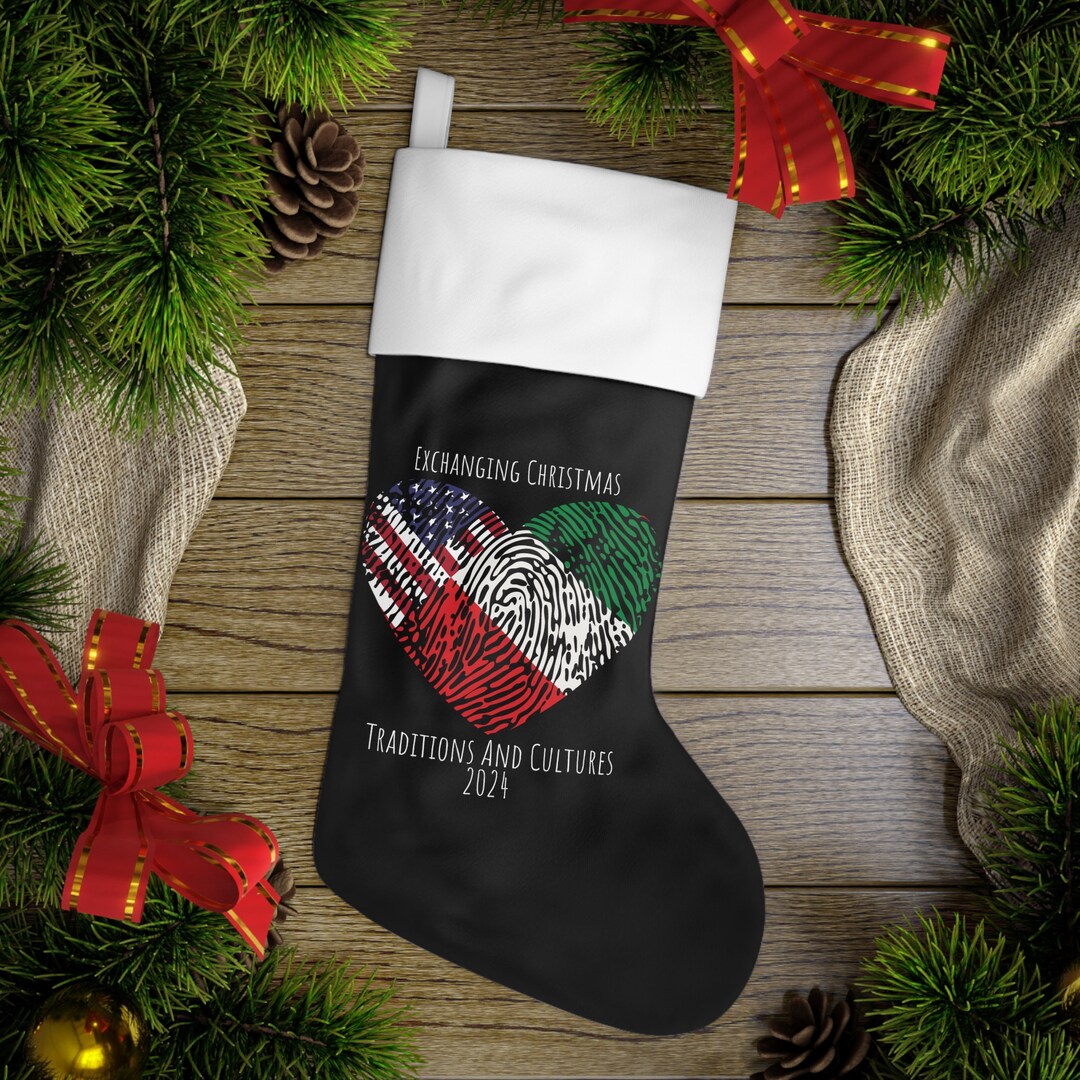 Exchange Student Personalized Custom Christmas Holiday Stocking ...