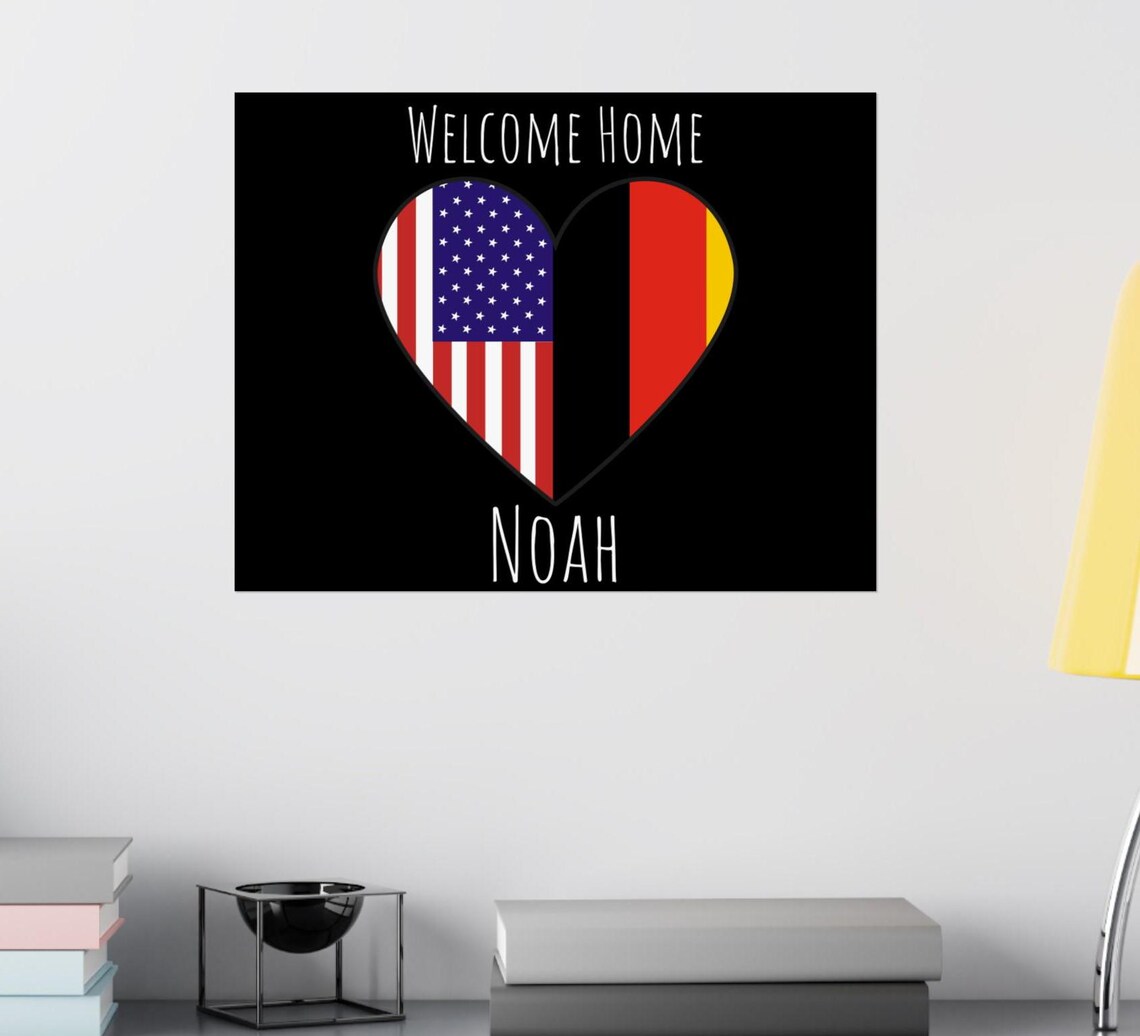 Exchange Student Welcome Custom Poster Matte Horizontal Poster to ...