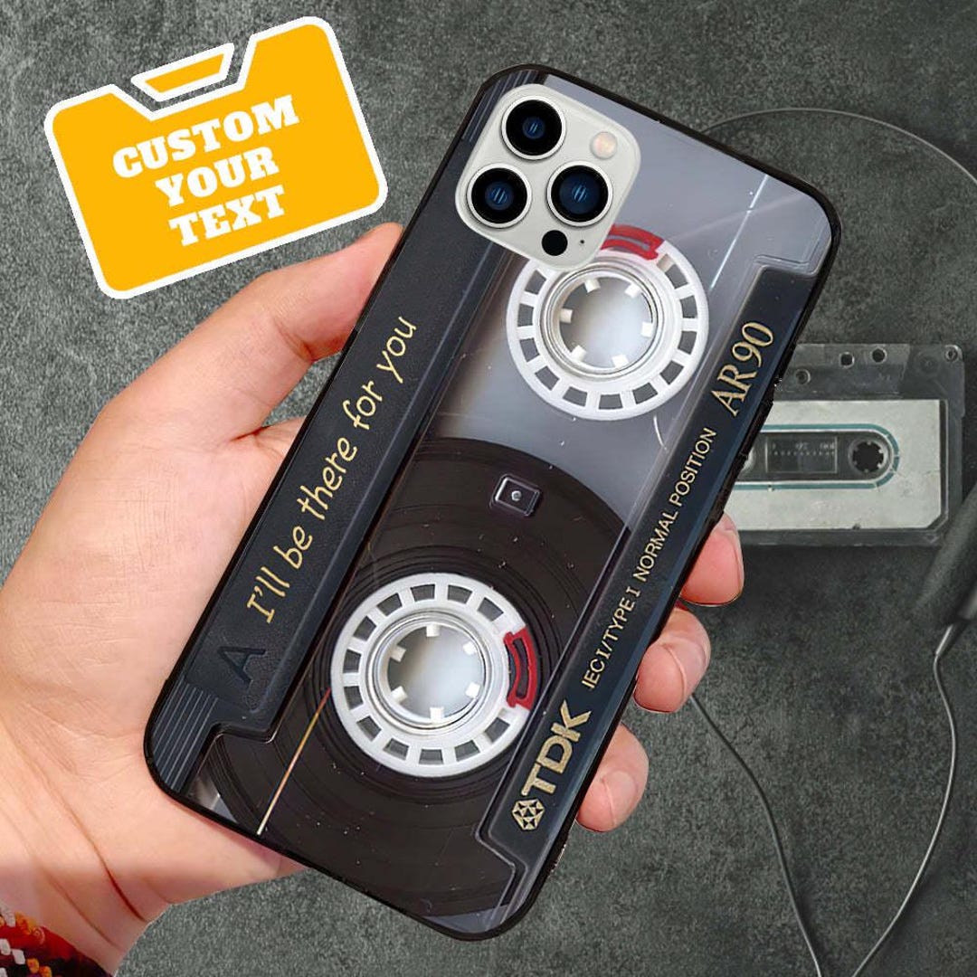 Custom Retro Cassette iPhone Case Custom Text Song Title or Phrase for ...