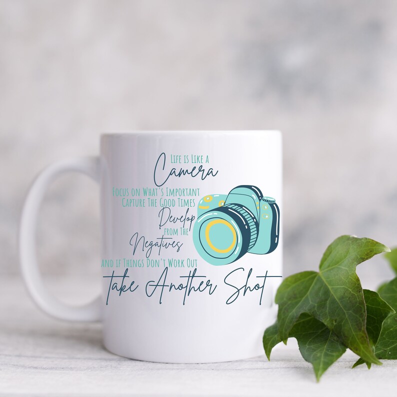 Das Leben ist wie eine Kamera Keramiktasse 15 Unzen Entwickeln aus ...