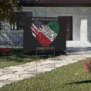 Exchange Student Welcome Yard Sign Welcome Exchange Students to the New ...
