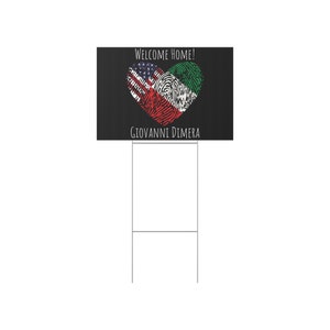 Custom Personalized Exchange Student Lawn Sign Welcome Your Exchange ...