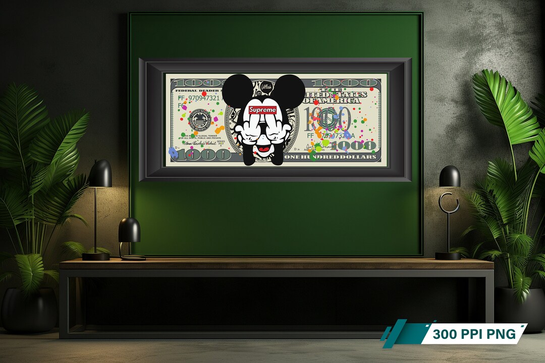 MICKEY 1000 Dollar Poster Design / 300 Ppi Png File - Etsy