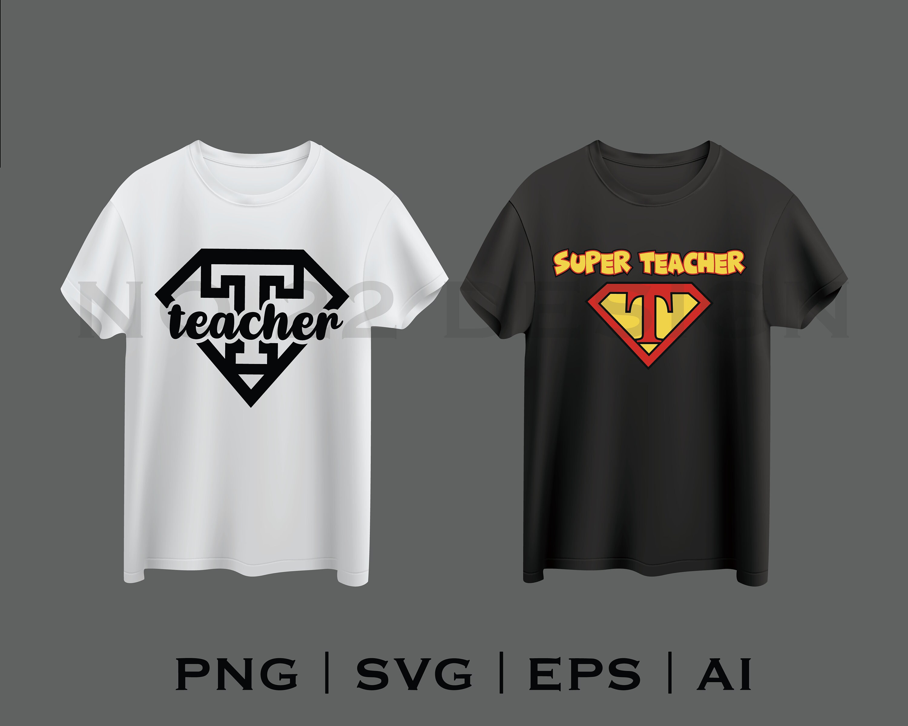 Super Teacher Design - Svg, 300 PPI Png, Eps, and Ai Vector Files - Etsy