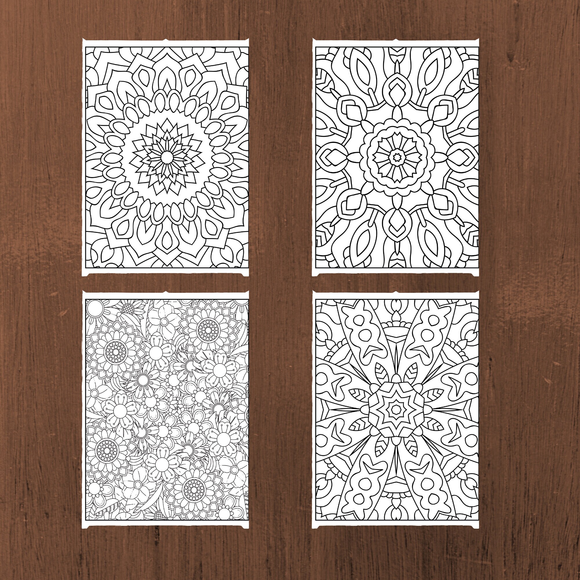 50 Mandalas Coloring Book | Simple Mandalas | Stress Relief Patterns ...