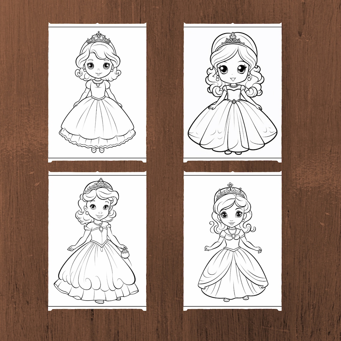 100 Princess Coloring Pages for Kids Coloring for Kids - Etsy