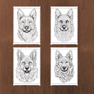 50 Dogs Coloring Page - Coloring Pages for Kids and Adults, Instant ...
