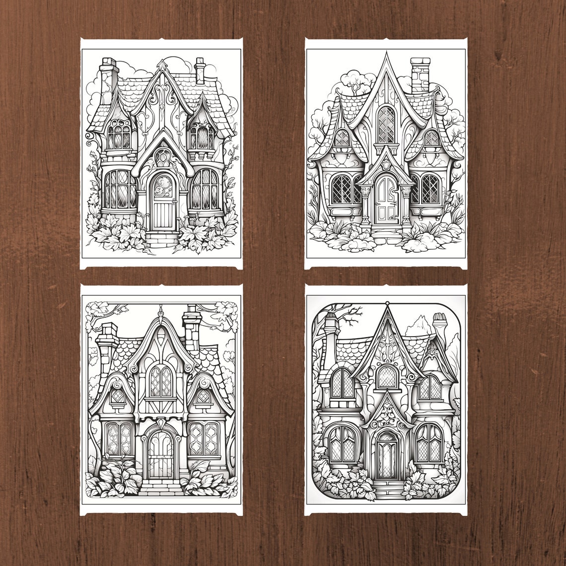 50 House Coloring Page - Coloring Pages for Kids and Adults, Instant ...