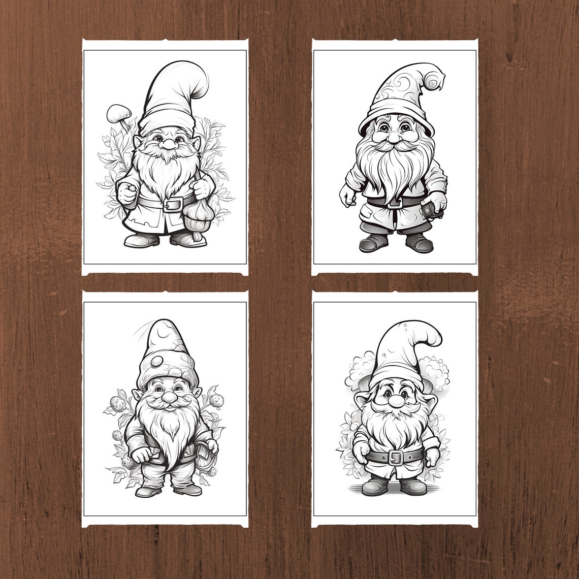 50 Cute Gnome Coloring Page - Coloring Pages for Kids and Adults ...