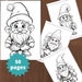 50 Cute Gnome Coloring Page - Coloring Pages for Kids and Adults ...