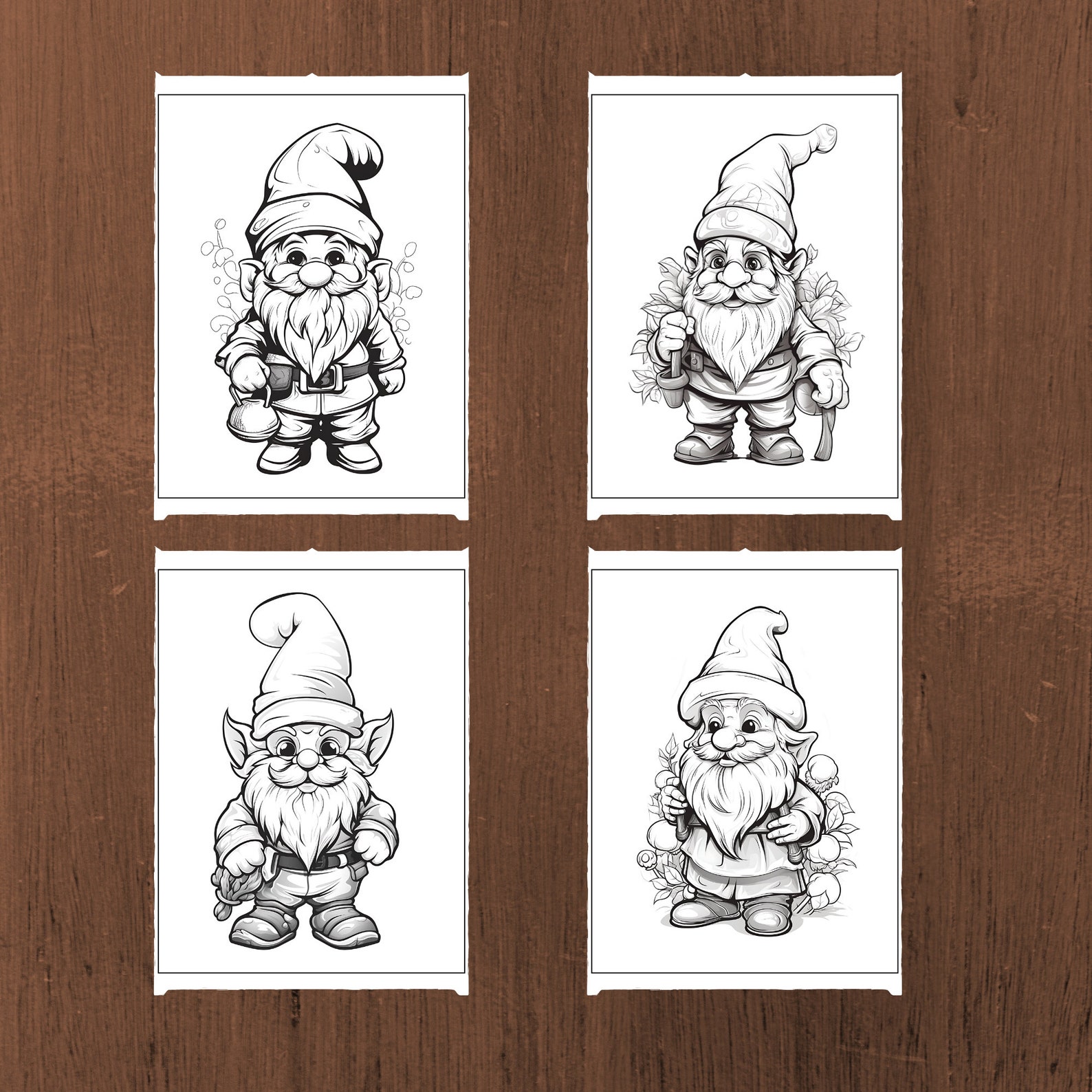 50 Cute Gnome Coloring Page - Coloring Pages for Kids and Adults ...