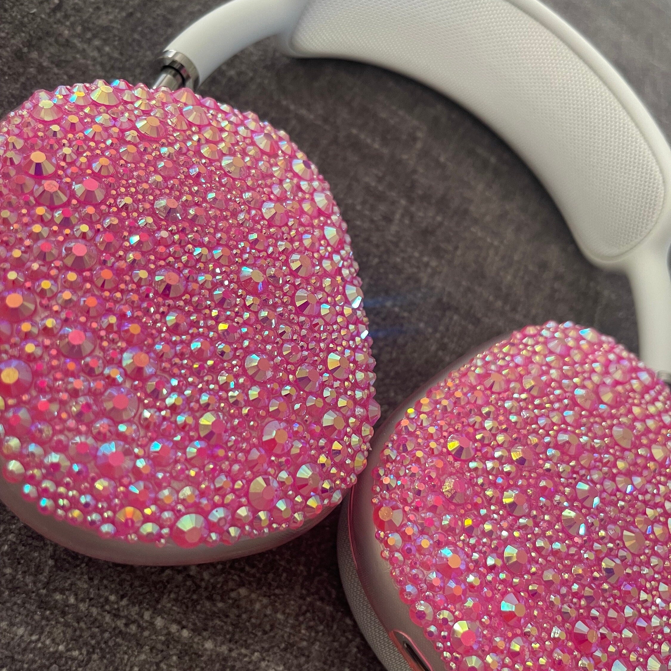 AirPod Max Pink Rhinestone Case, Gift for Her Sparkle Headphones ...