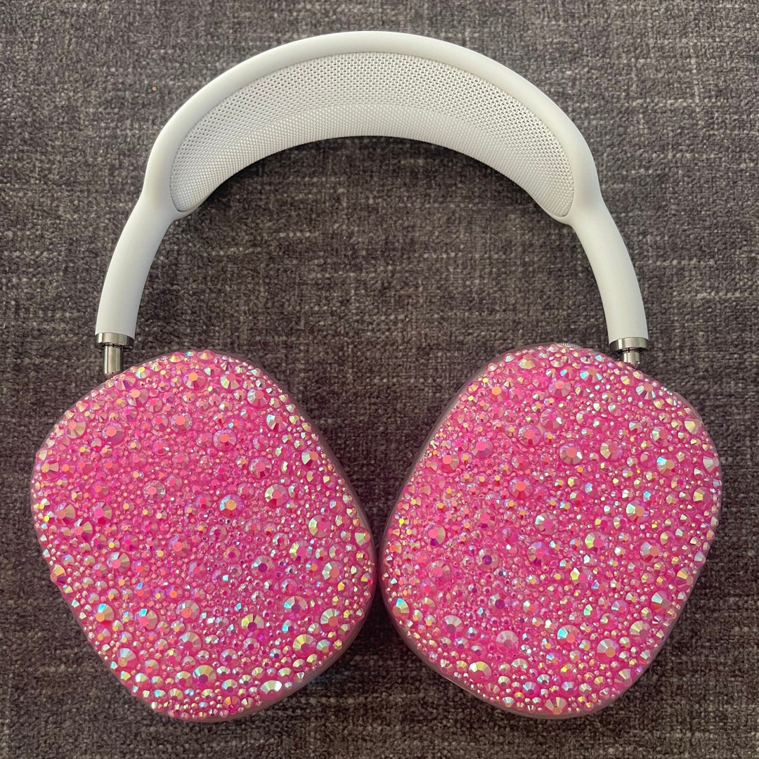 AirPod Max Pink Rhinestone Case, Gift for Her Sparkle Headphones ...
