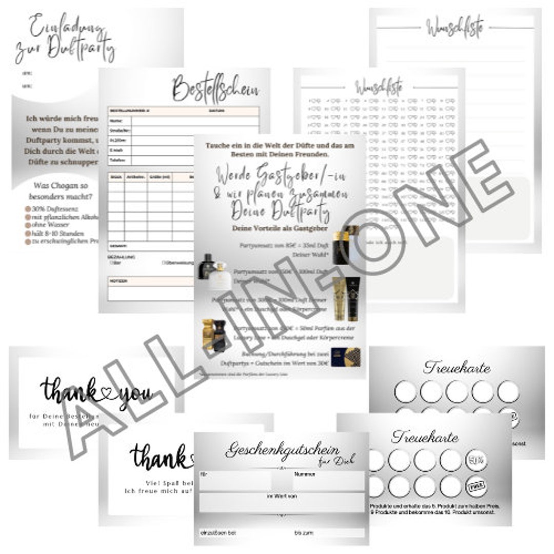 All-in-one Bundle Fragrance Party Perfume Party Order Form Thank You ...