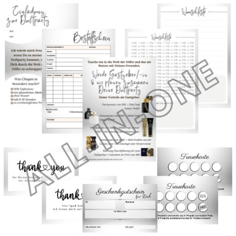 All-in-one Bundle Fragrance Party Perfume Party Order Form Thank You ...