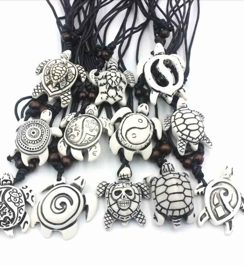 Men Carved Sea Turtles Pendant Necklace - Etsy