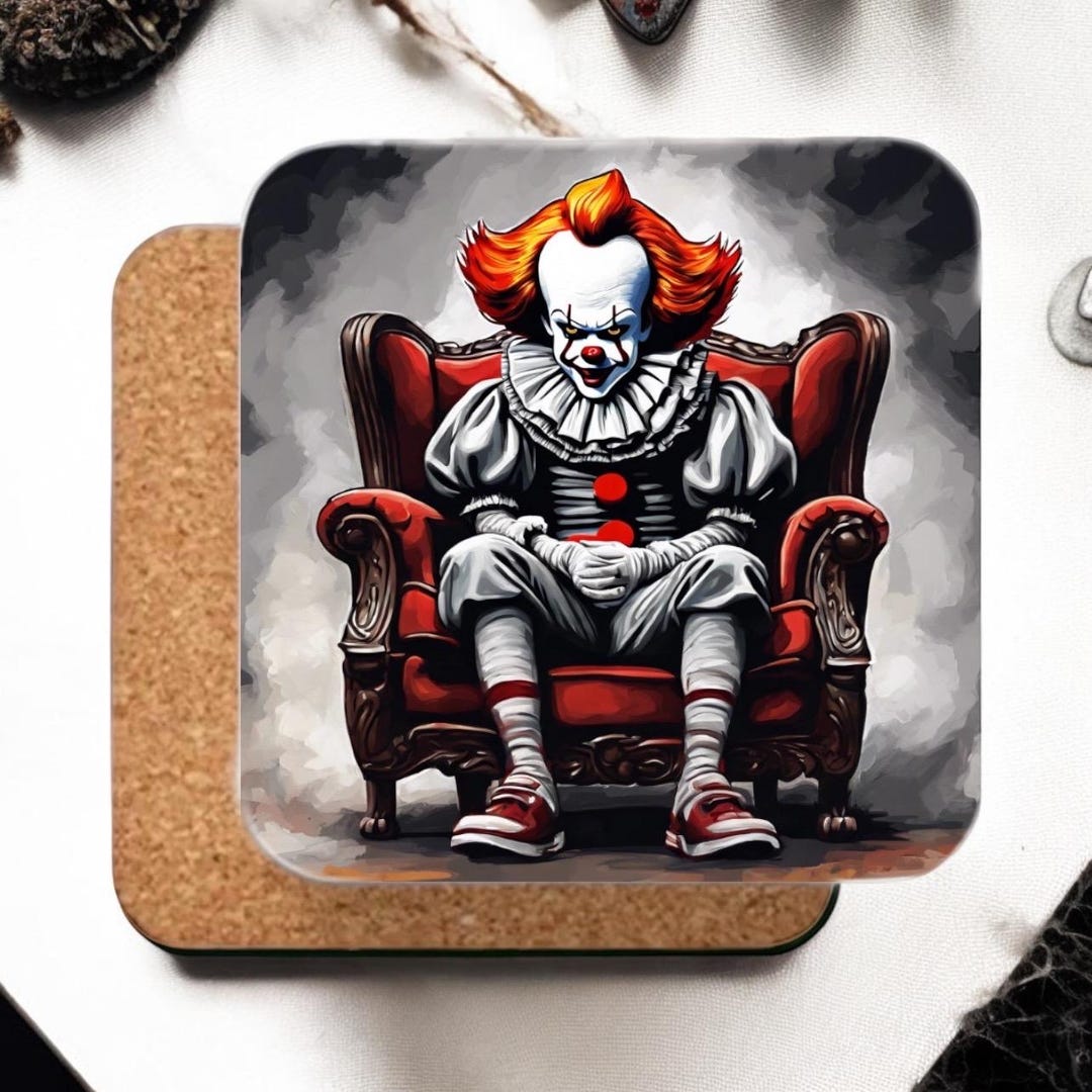 Horror Movie Pennywise Coaster, Horror Movie Fan , Scary Movie ...