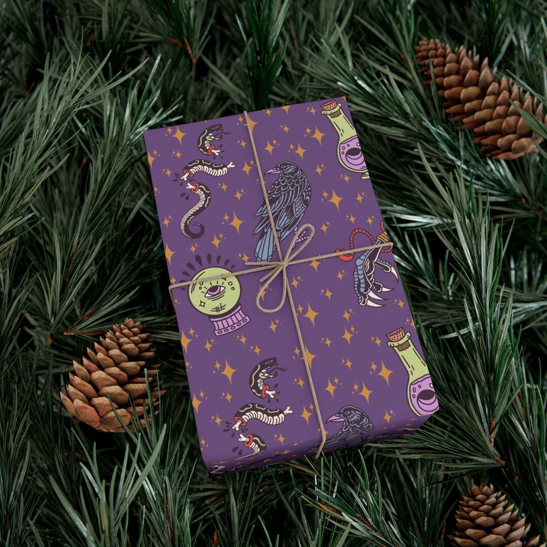 Spooky Grrrl Gift Wrap Paper Creepy Paper Alternative - Etsy