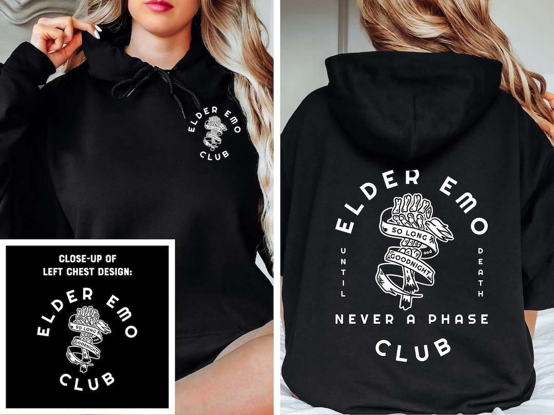 Elder Emo Club Sweatshirt Emo Elder Emo Emo Gift Emo - Etsy