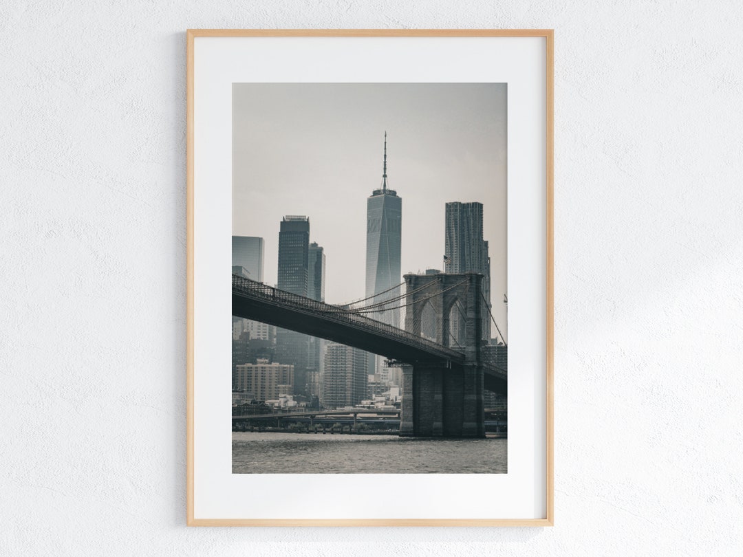Brooklyn Bridge Photo, Digital Download, Manhattan Skyline, New York ...