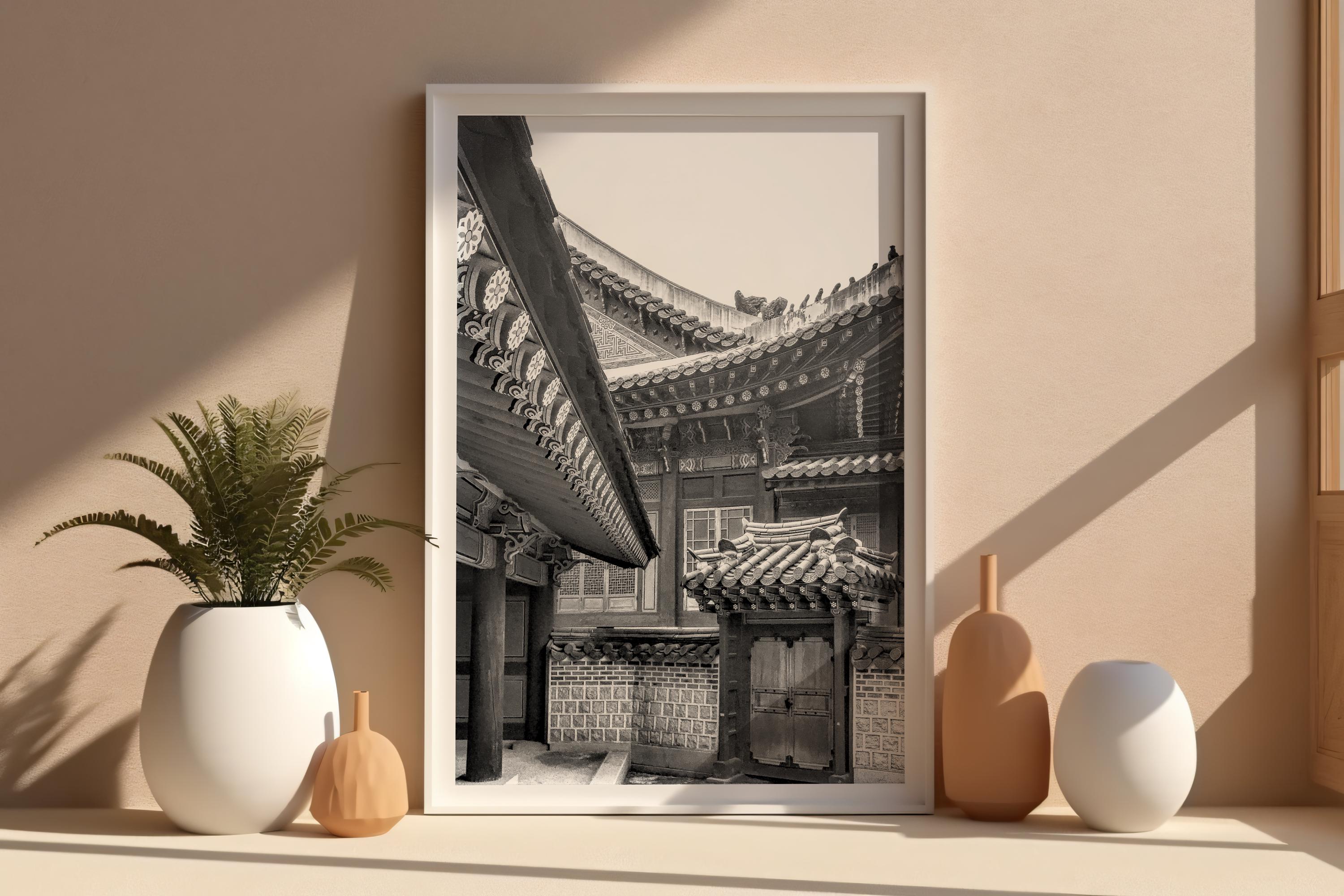 Tradition Korean House Photo Changdeokgung King's Palace Giwa Roof ...