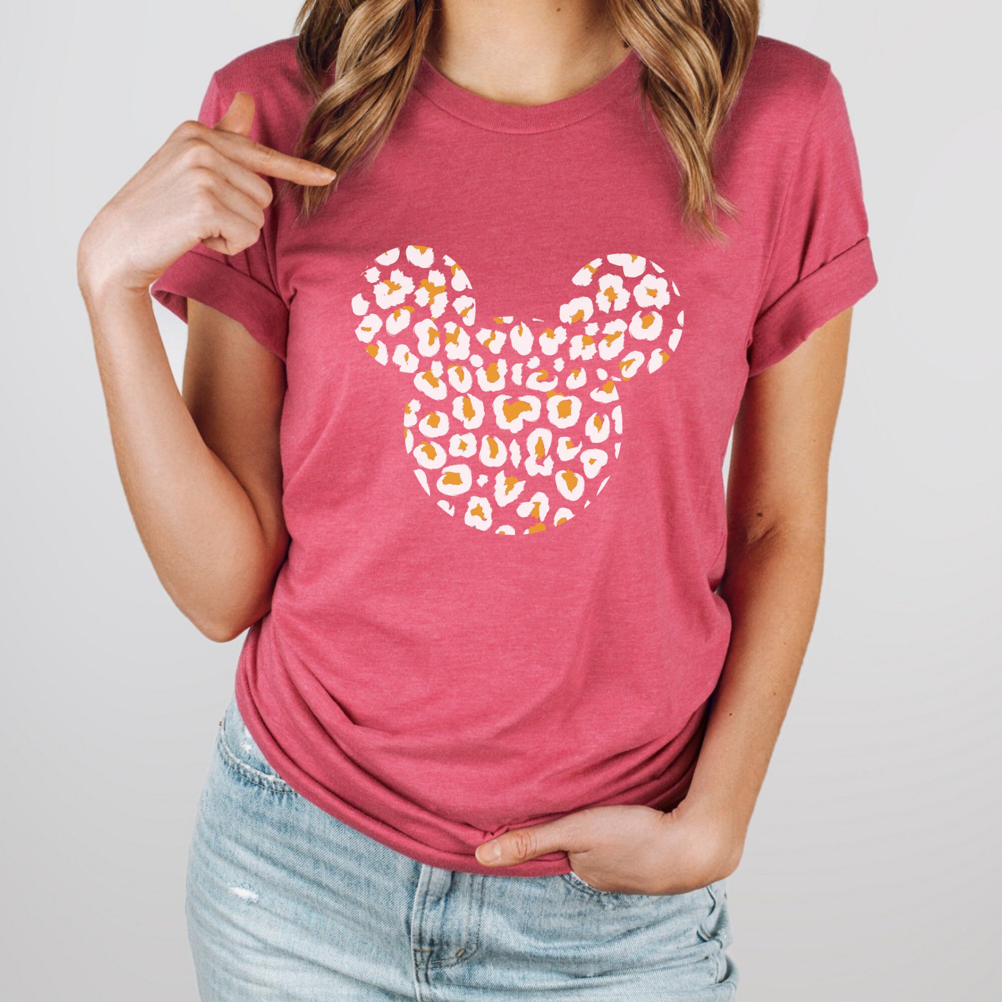 Minnie Leopard Ears Shirt Safari Shirt Minnie Leopard - Etsy