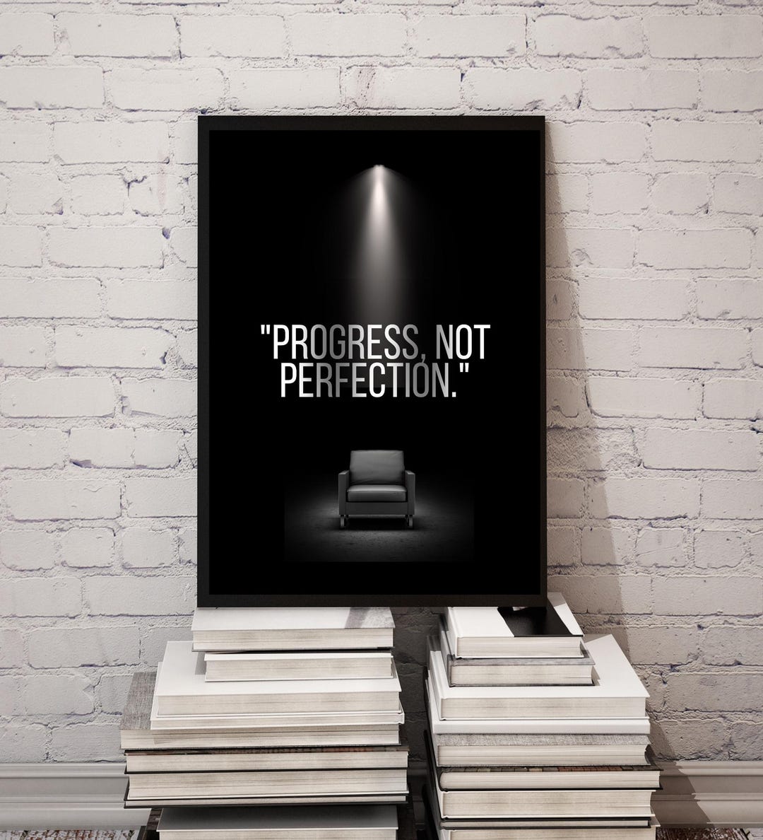 Progress, Not Perfection – Printable Motivational Wall Art | Digital ...