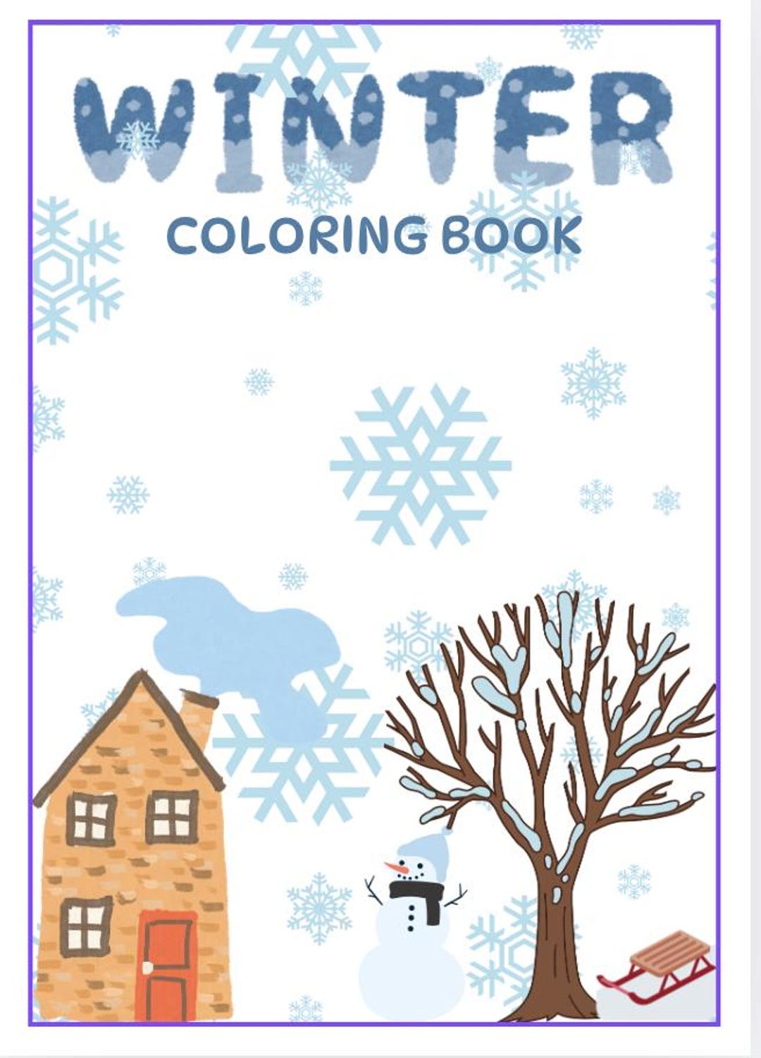 Holiday Coloring Book Pages 1-5 - Etsy
