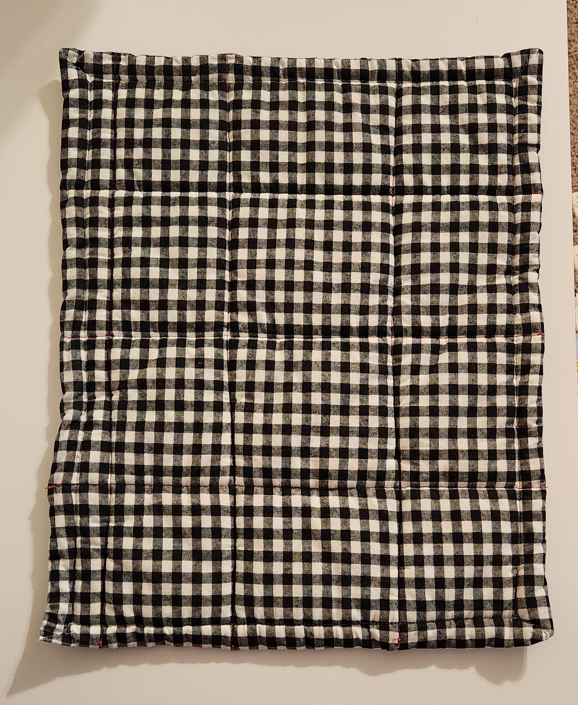 Oversized Kitchen Hot Pad With BBQ Grills and a Checkered Pattern - Etsy