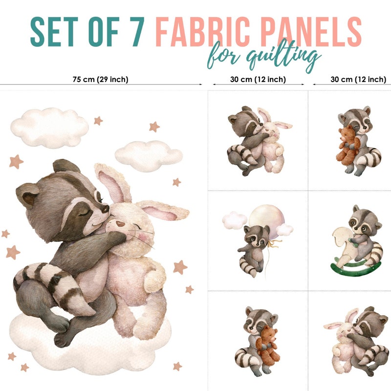 Raccoon Panel - Etsy