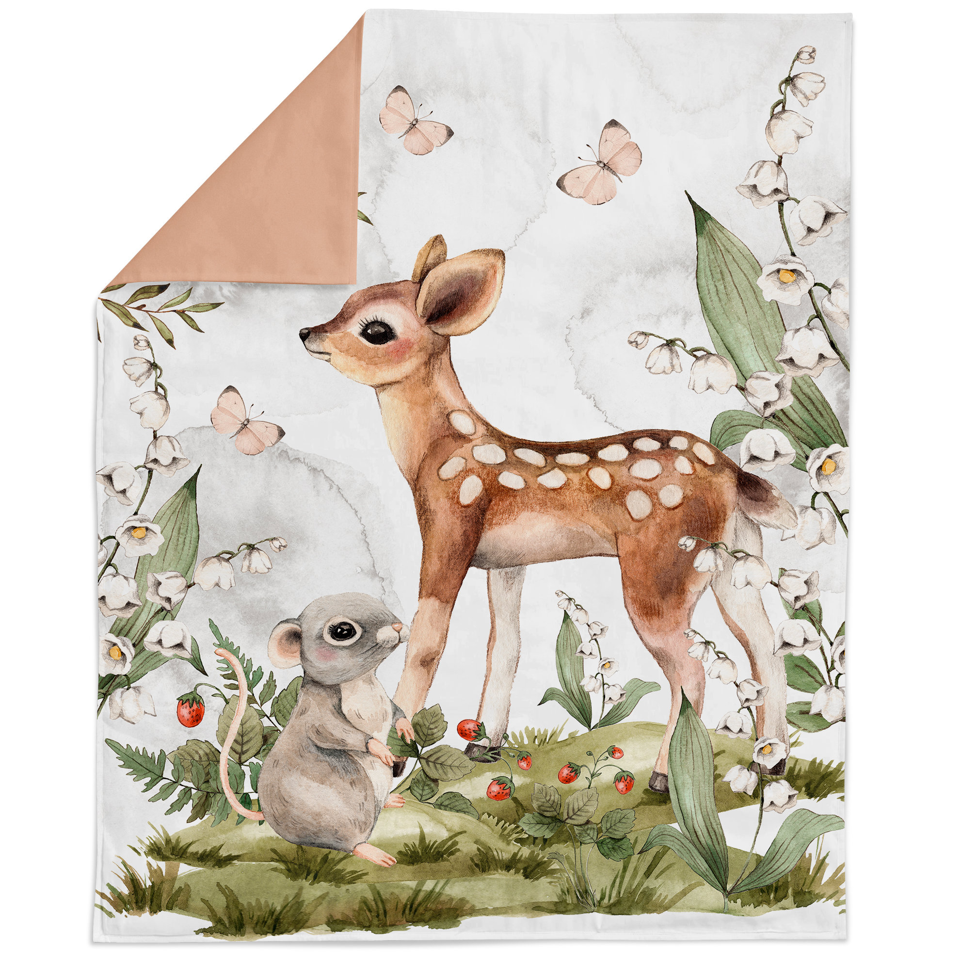 Woodland Animals Fabric Panel for Quilting, Baby Fabric Panel, Cotton ...