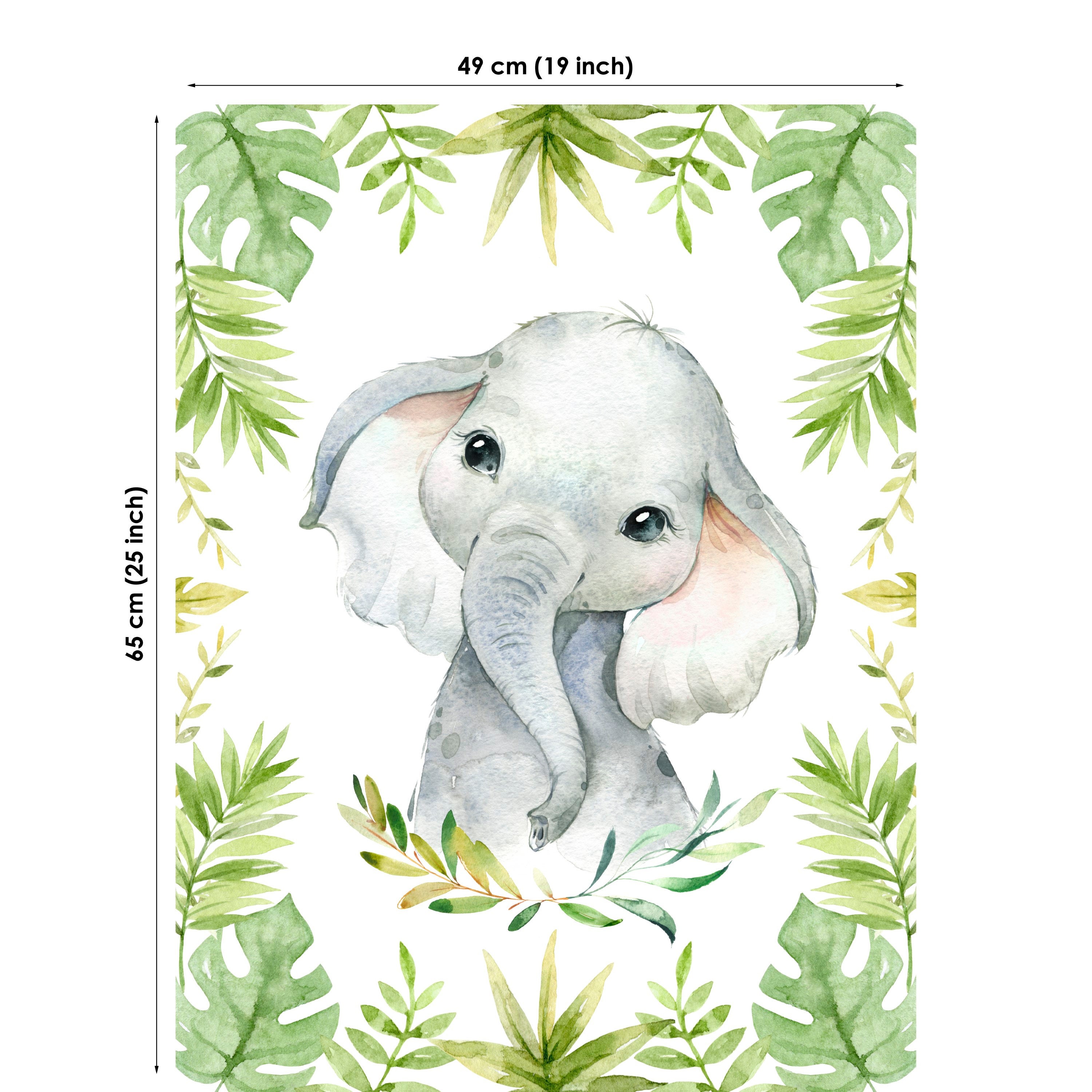 Jungle Safari Set of 7 Fabric Panels, Baby Animals Fabric Panels ...