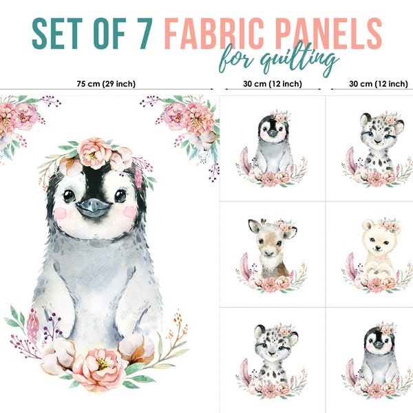 Penguin Fabric - Etsy