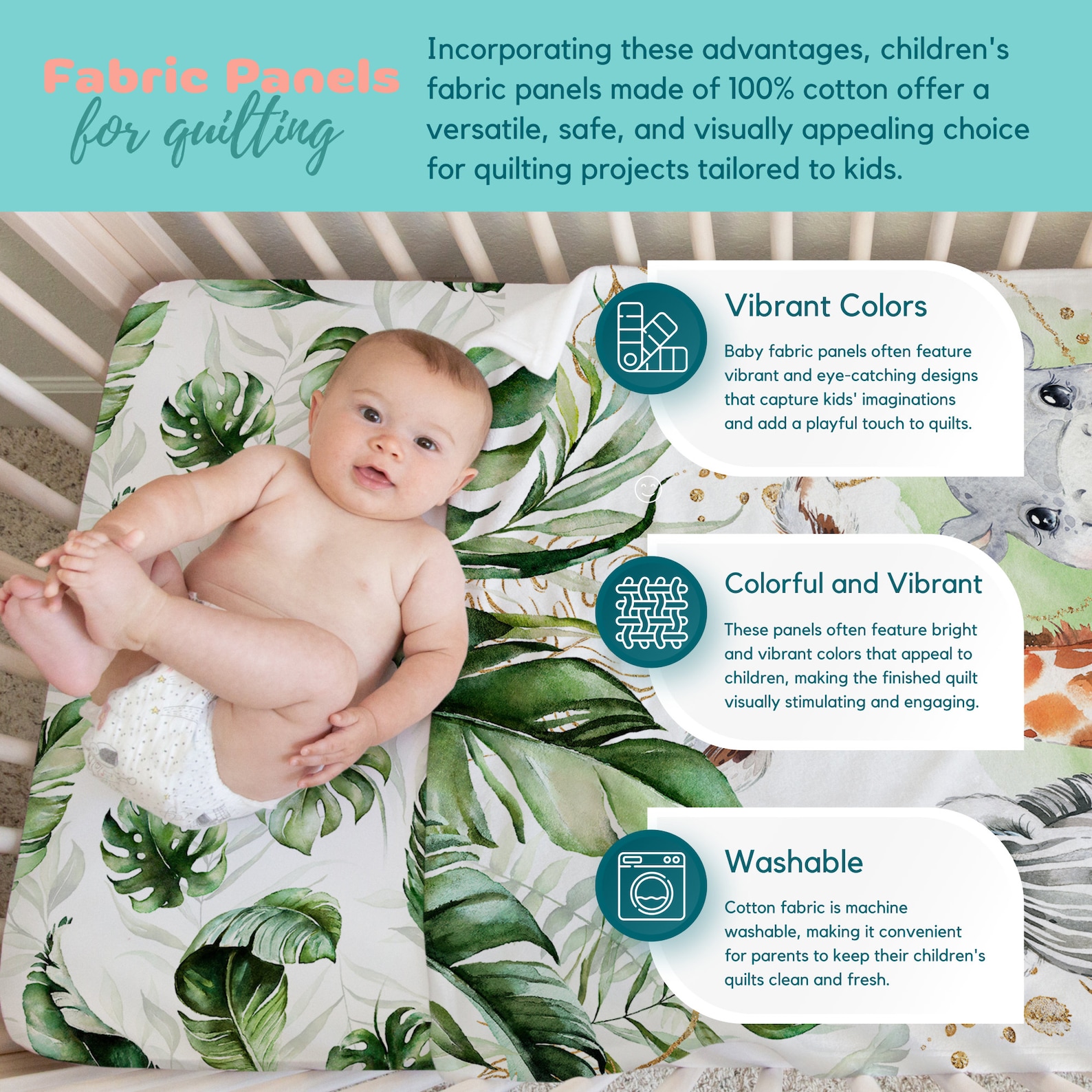 Cute Baby Raccoon Set of 7 Fabric Panels Quilting Fabric - Etsy