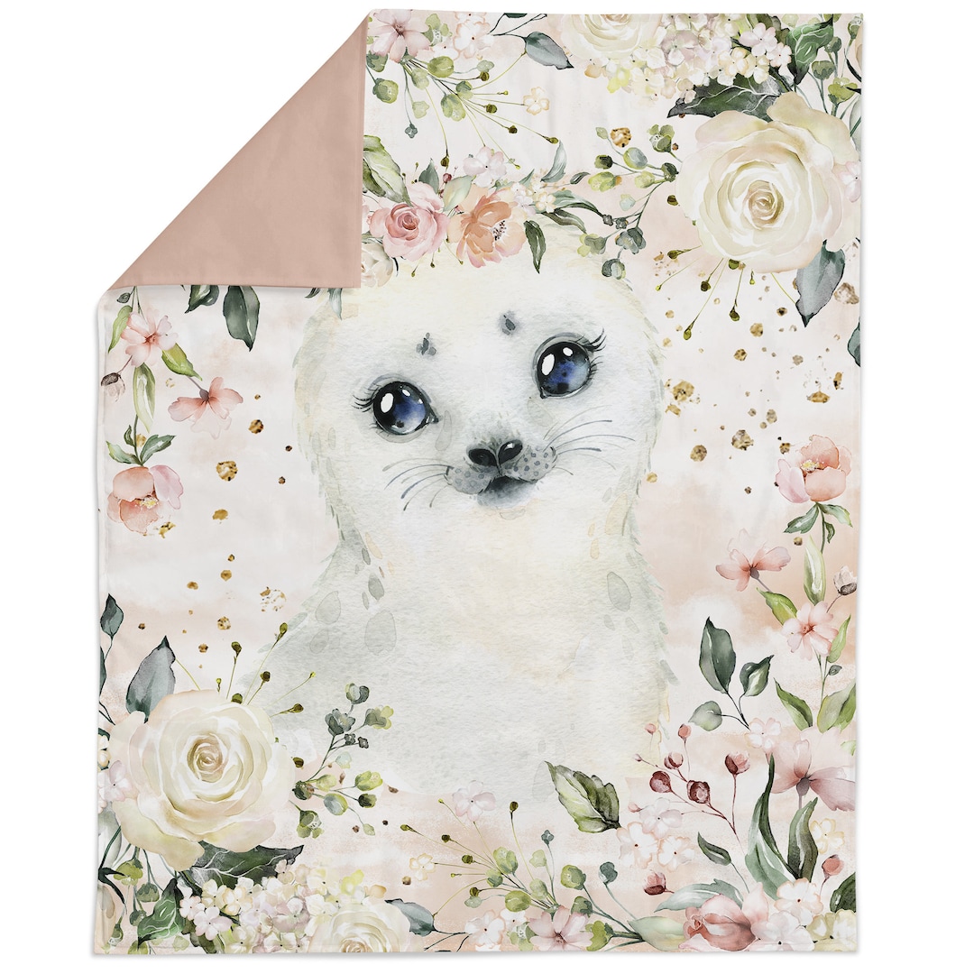 Winter Tiere Stoff Panel zum Quilten, Baby Robbe Stoff Panels, Baby ...