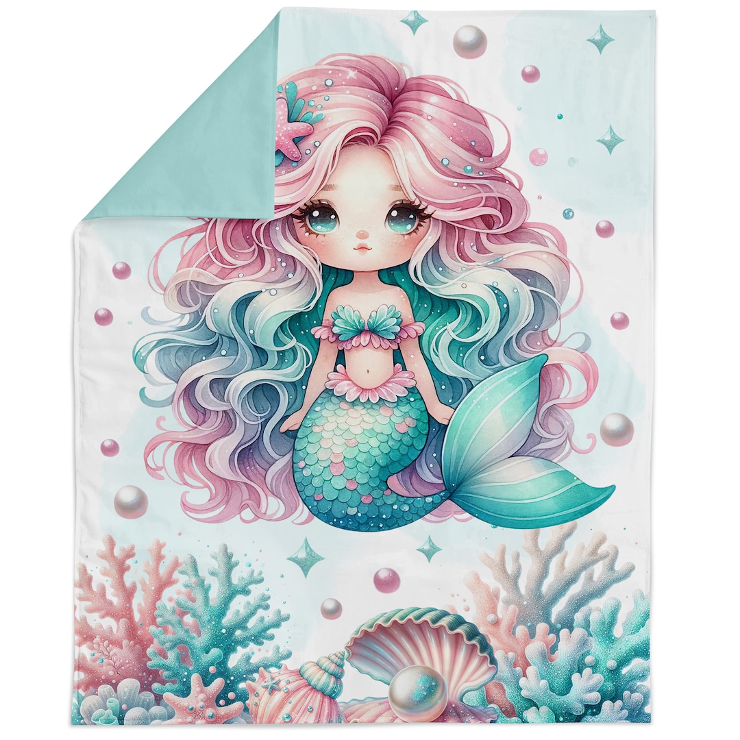 Mermaid Cotton Fabric Panel for Quilting & Sewing Projects - Etsy