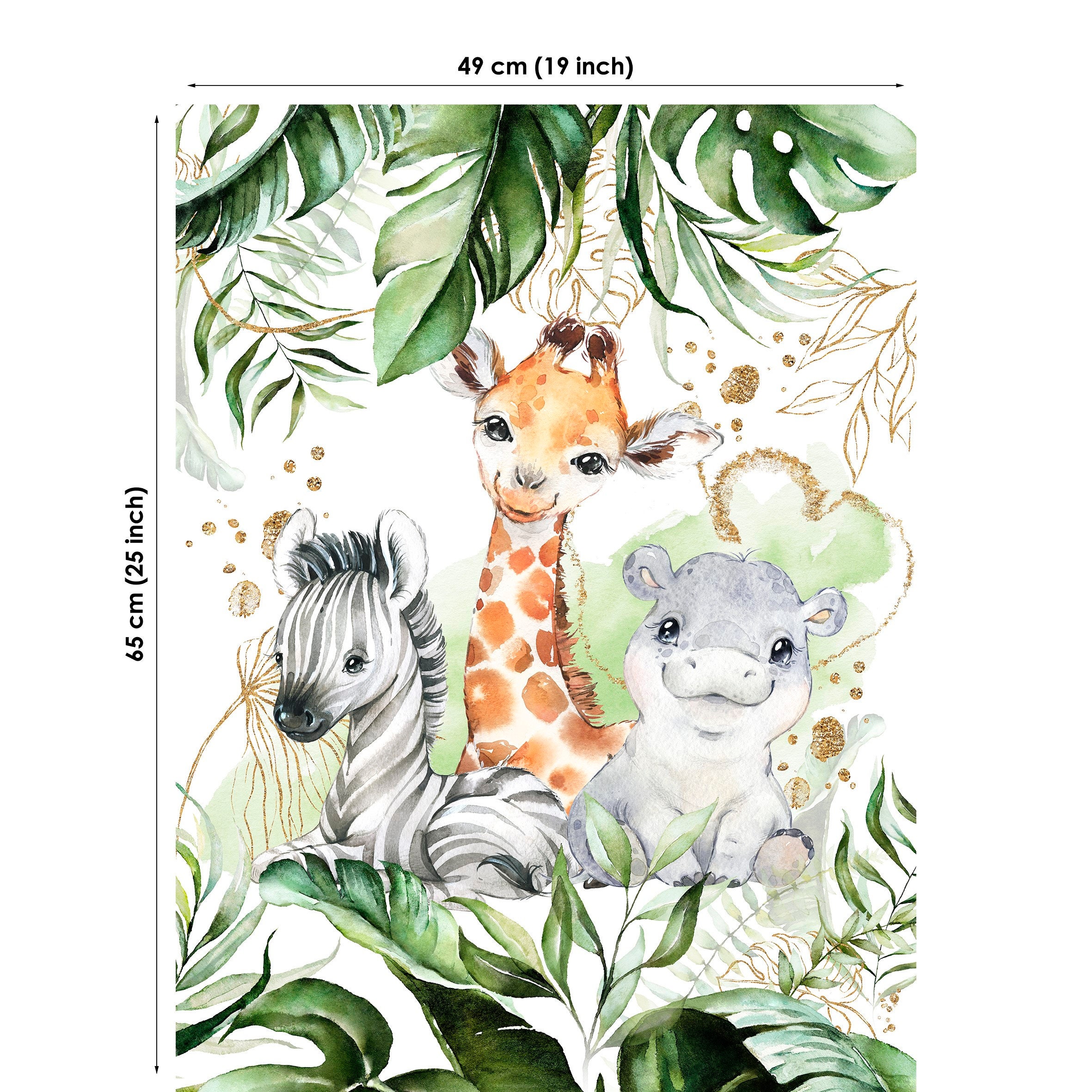 Jungle Safari Fabric Panel for Quilting Hippo Fabric Panels - Etsy