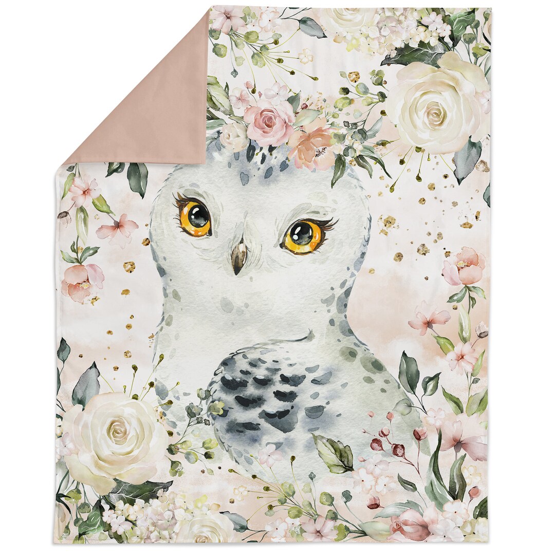 Snowy Owl Fabric Panel: Winter Animals Cotton for Quilting - Etsy