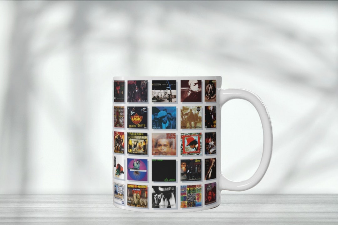 Classic 90s Hip-hop Album Collage Coffee Mug - 11oz - Nostalgic Retro ...