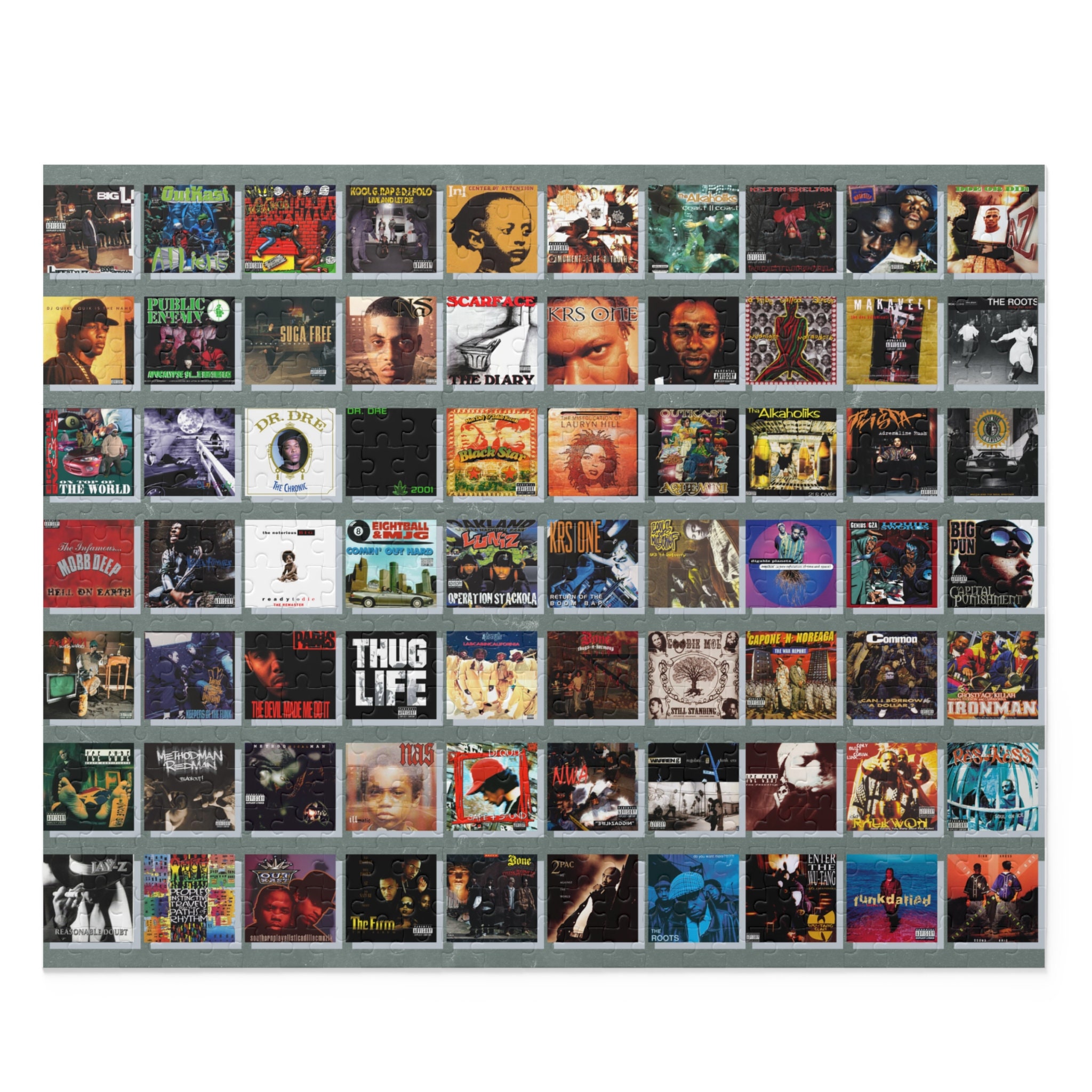 90s Hip-hop Nostalgia Album Cover Puzzle (500-piece) - Premium Quality ...