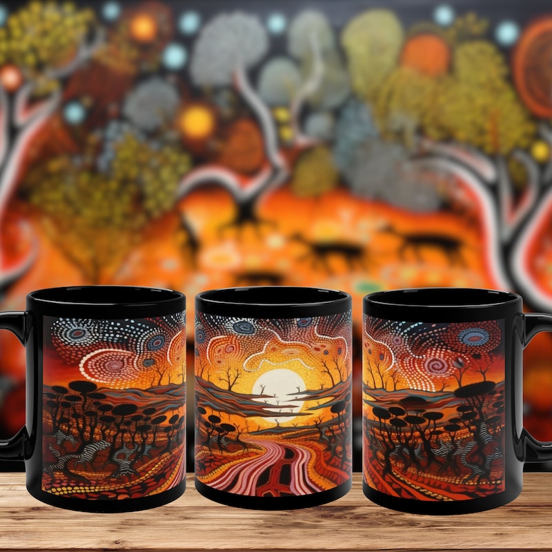 Aboriginal Art Ceramic - Etsy UK