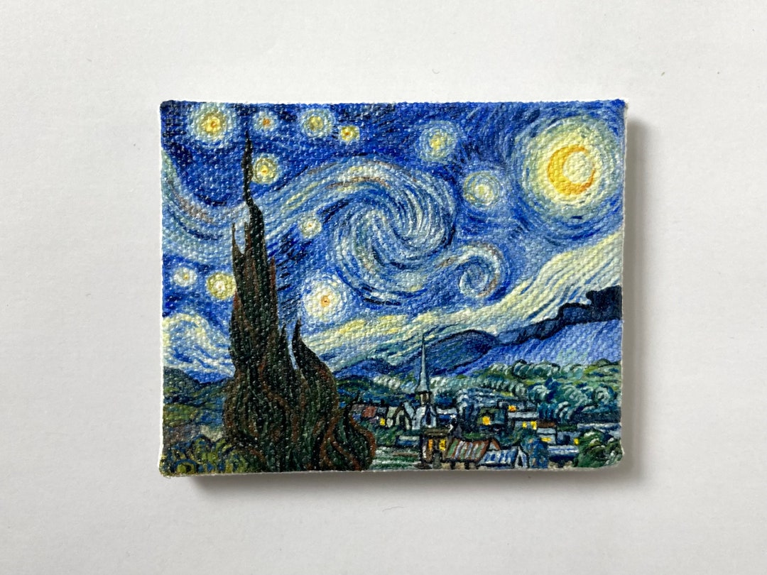 The Starry Night, Van Gogh 1:12 Scale Replica - Etsy