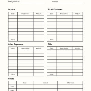 Smart Shopper Planner,monthly Budget Planner Printable With Daily ...