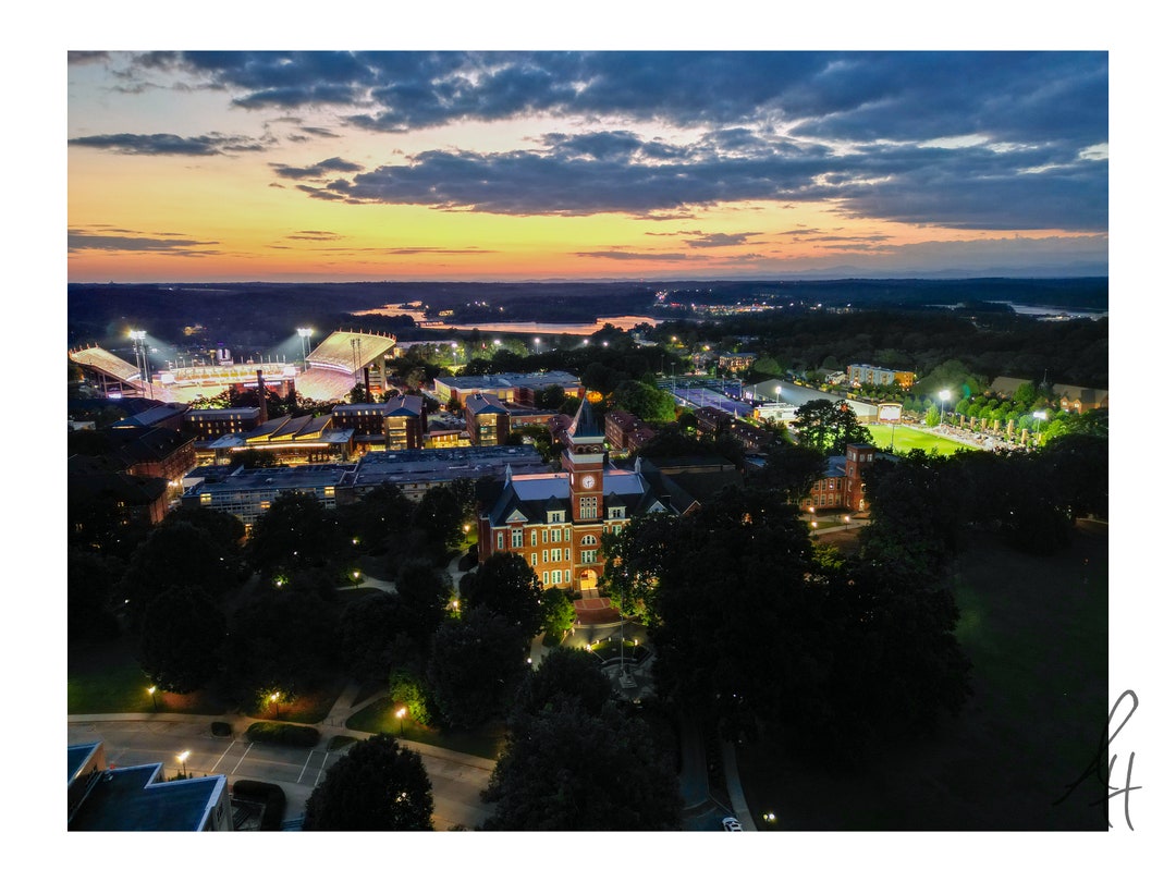 Tillman Hall Night Print - Etsy