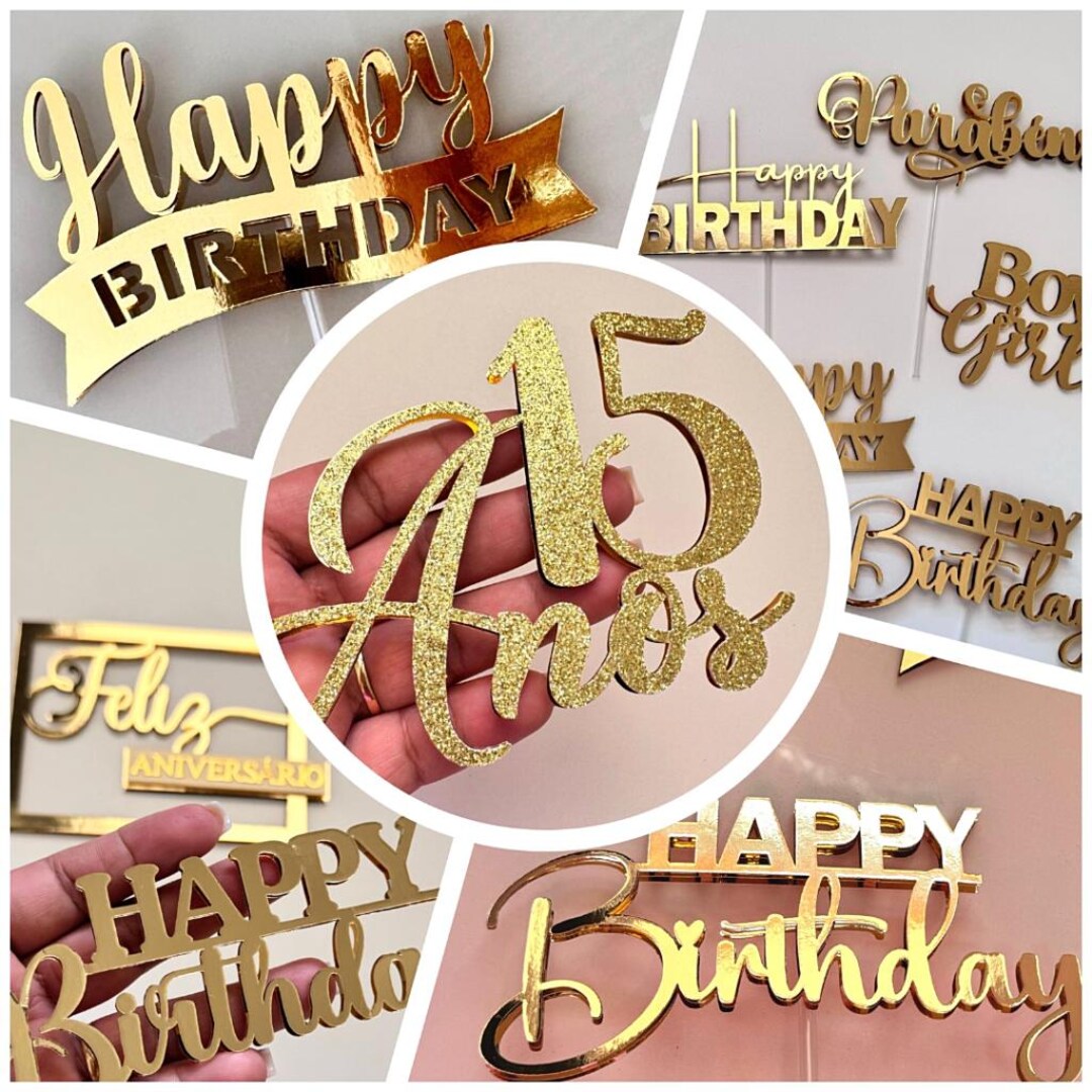 PACK Mini Cake Toppers (luxury Toppers) - Etsy UK