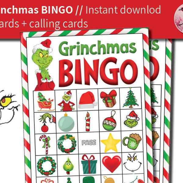 How the Grinch Stole Christmas Bingo Cards - Etsy