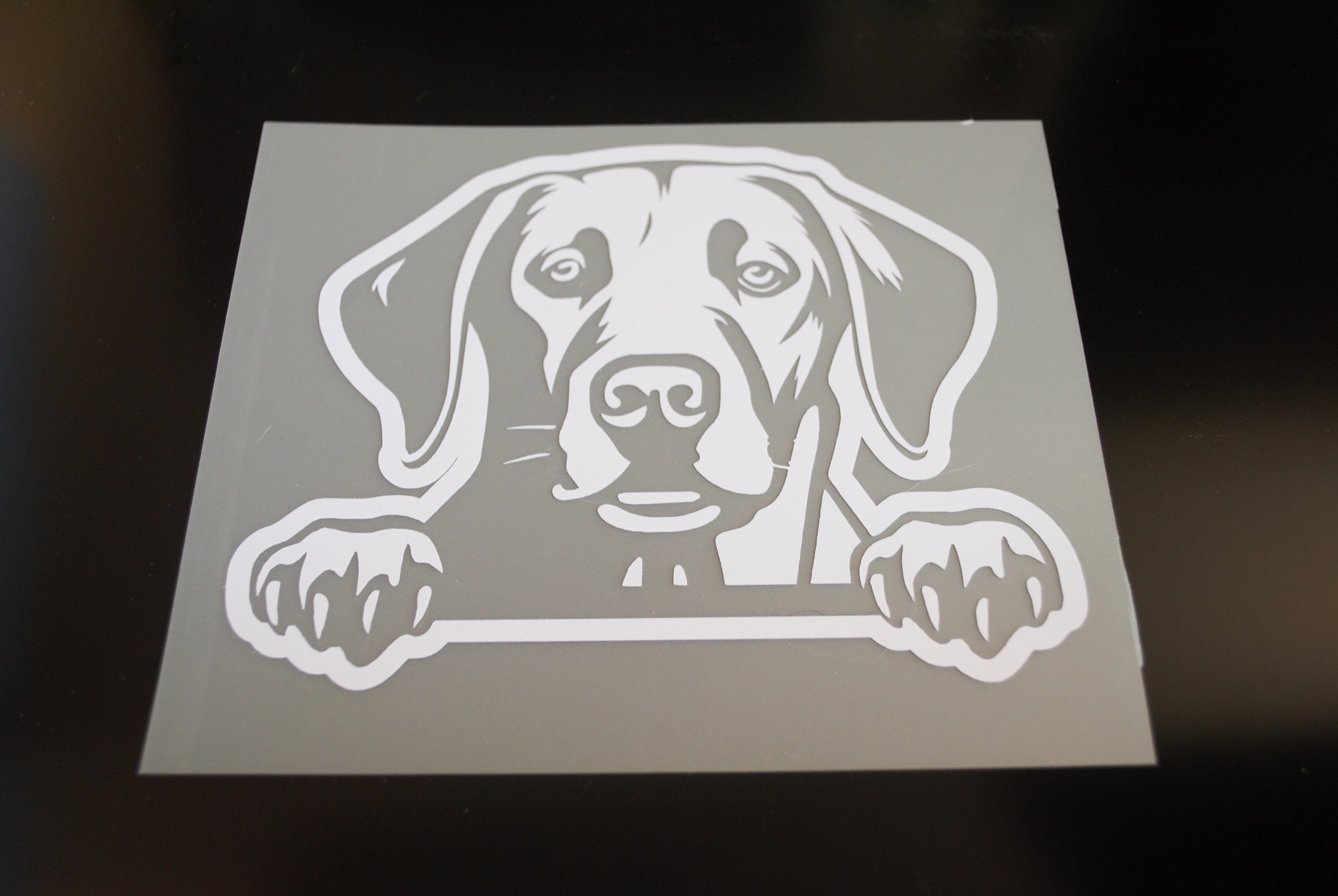 Vinyl Dog Window Decals Various Breeds, Custom Options - Etsy