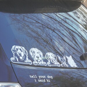 Vinyl Dog Window Decals - Various Breeds, Custom Options - Etsy